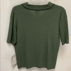 Koret | Sweaters | New Pretty Petite Xl 8 Knit Dark Sage Sweater Nwt ...